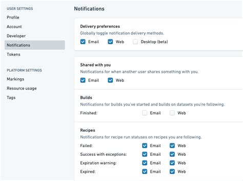 Recipes [sunset] • Configure Notifications • Palantir