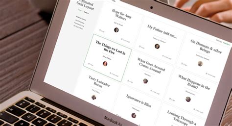 Responsive Grid Item Animation Layout Designbeep