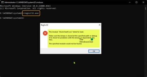 Regsvr32 The Module Failed To Load Error On Windows 1110