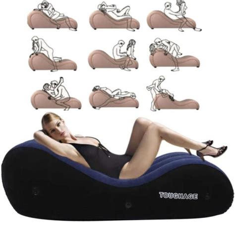 Sex Bed Inflatable Pillow Chair Sofa Adult Furniture Cuffs Cushion For