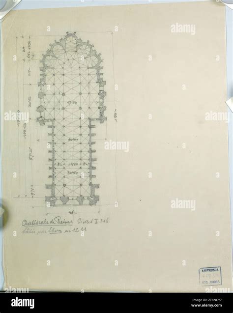 Reims Cathedral Ground Plan