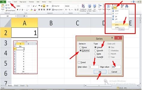 Cara Membuat Penomoran Otomatis Di Excel Pada Kolom Dan Baris
