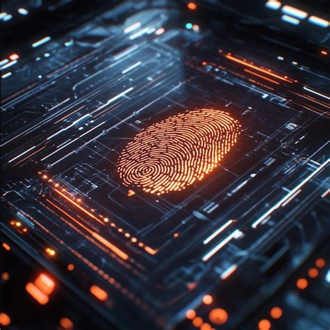 A Closeup Of A Palm Print Recognition Device With Visible Scanning Elements And Sensors