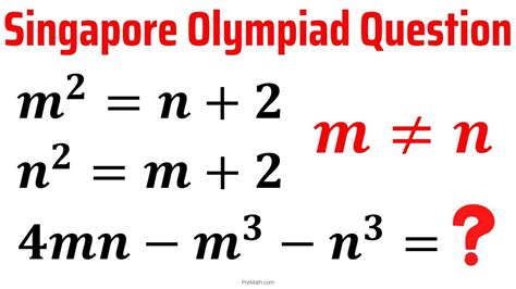 Solve Singapore Math Olympiad Question