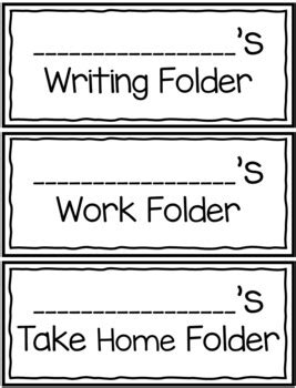 Simple Black And White Folder Labels Autofill By Adventures With Mrs