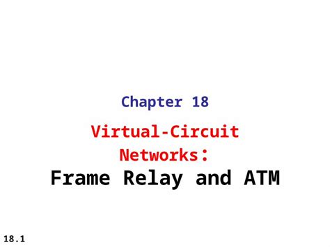 PPT Chapter Virtual Circuit Networks Frame Relay And ATM DOKUMEN TIPS