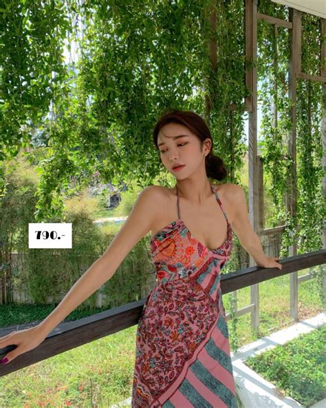 🌺แม็กซี่เดรสสายเดี่ยวยาวสายแต่งไขว้เว้า Lovemelovemywear