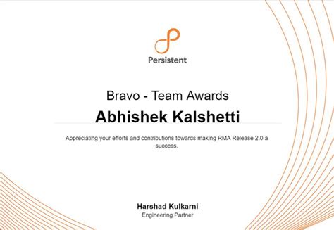 Abhishek Kalshetti On Linkedin Appreciation Seebeyondriseabove