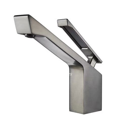 Geometric Shape Bathroom Sink Faucets Brass Hot And Cold Water Modern