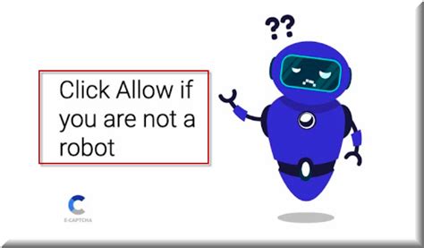 Click Allow If You Are Not A Robot Virus Removal