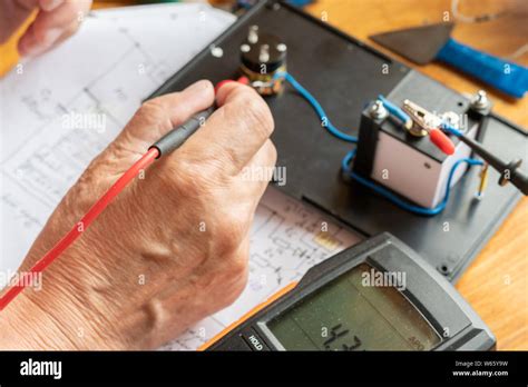 Process Of Making Electrical Measurements With Multimeter Testing The