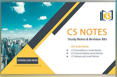 Cs Revised Notes Revised New Syllabus Kasneb Notes