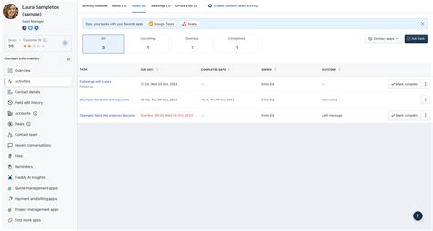 How Do I Mark A Task As Complete And View Them Freshsales