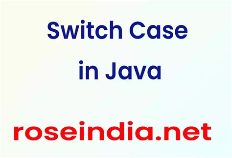 Switch Case In Java