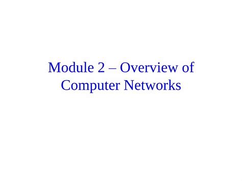 Pdf Module 1 Overview Of Computer Networks · · 2012 01 18layer