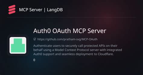 Auth0 Oauth Mcp Server Langdb