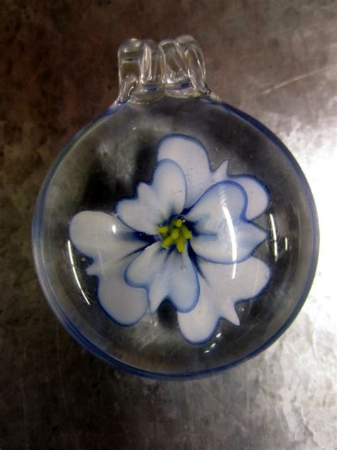 Imploded Flower Pendant Flower Pendant Snow Globes Decor