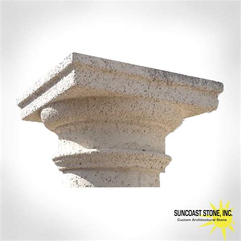Cc8 Tuscan Capital 10″ Base 165″ Square Top Suncoast Stone