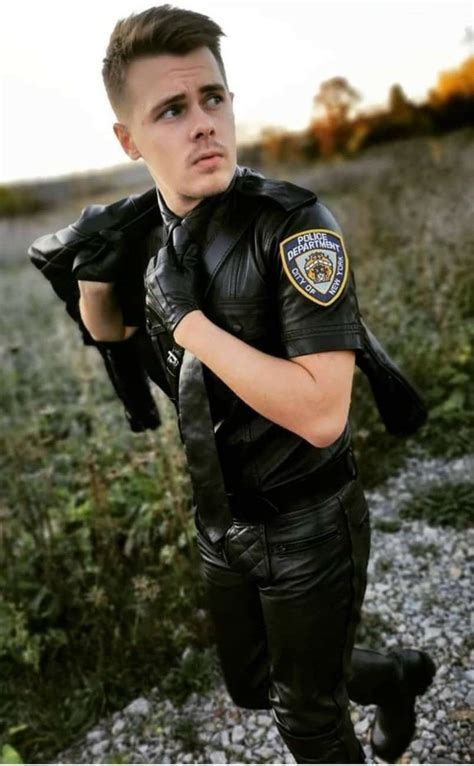 Pin By Brian B On Police Officers Wearing Gloves Leather Men Leather Jacket Men Leather Shirt