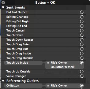 Iphone IOS Objective C UIButton Action Not Working Correctly Stack