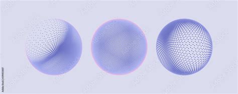 The Sphere Consisting Of Points Global Digital Connections Technology Concept Array With