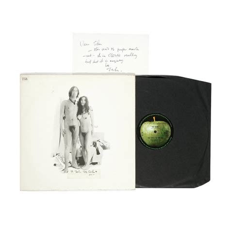 John Lennonyoko Ono An Autographed Copy Of The Album Unfinished Music No1 Two Virgins 1968