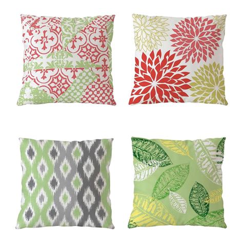 Housse De Coussin Lot De 4 Taie Doreiller Décoratives En Coton Et Lin