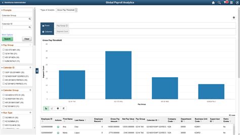 Using The Peoplesoft User Interface To Work With Global Payroll Analytics