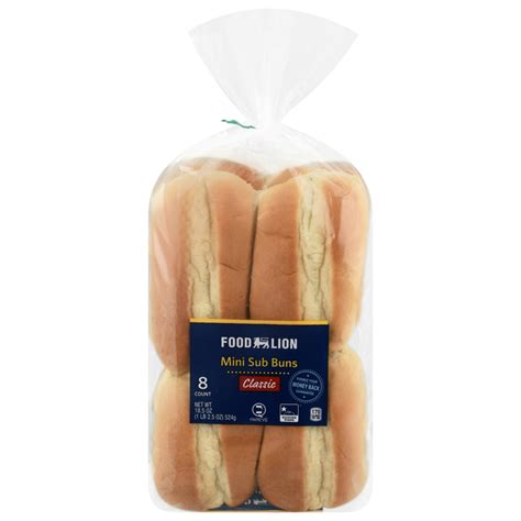 Food Lion Food Lion Classic Mini Sub Buns Same Day Delivery Or Pickup
