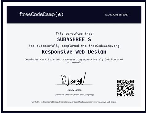 subashree s on linkedin webdesign certified freecodecamp frontend