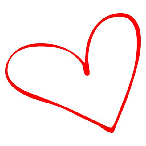 High Quality Heart Outline Png For Design Projects