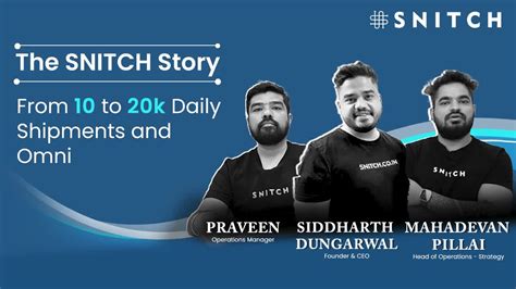 Mahadevan Pillai On Linkedin Snitchs Success Story