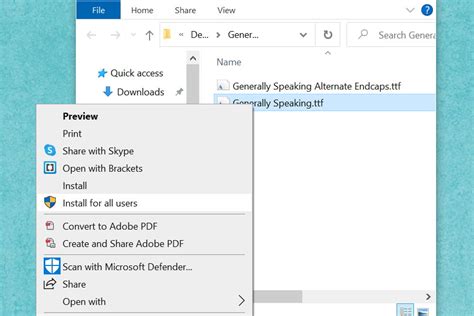 Installing Fonts On Windows 10 MakersType