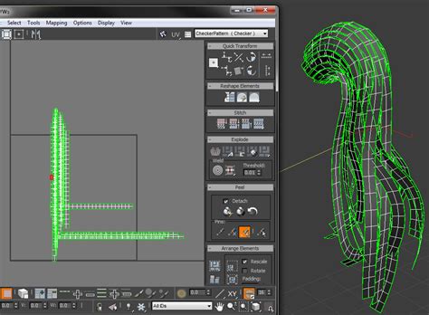 Maya Straightening Multiple UV Poly Strips Polycount