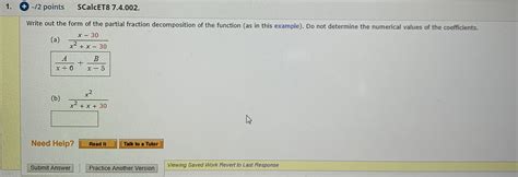 Partial Fractions Integration How Do I Break It Apart If The Denominator Is Not Factorable R