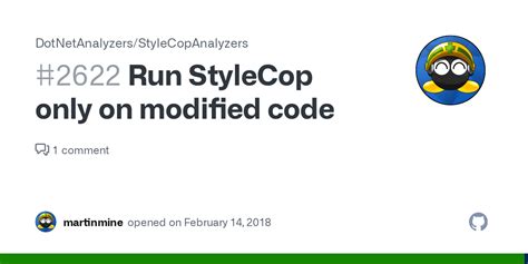Run Stylecop Only On Modified Code · Issue 2622 · Dotnetanalyzers