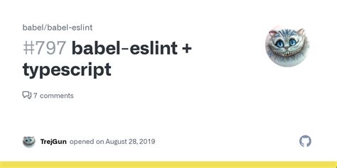 babel eslint typescript · issue 797 · babel babel eslint · github