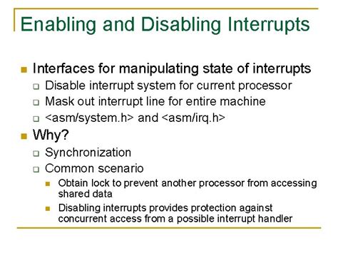 Interrupt Handling Linux Kernel Programming Cis 4930cop 5641