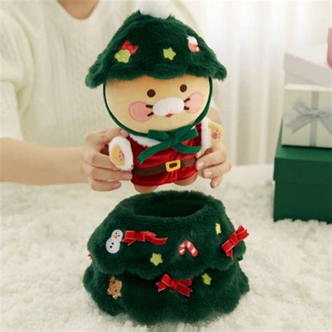카카오프렌즈 카카오프렌즈 디어마이산타 트리 인형 춘식이 크리스마스트리 인형 위시버킷