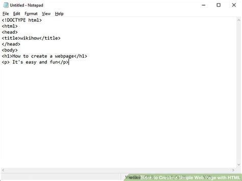 How To Create A Simple Web Page With HTML With Examples