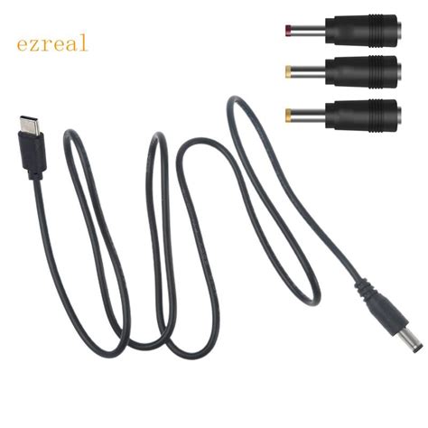 Ez สายเคเบิลพาวเวอร์ Usb C Type C เป็น Dc 5 5x2 1 มม 5v สําหรับมอนิเตอร์ Lcd วิทยุ Shopee
