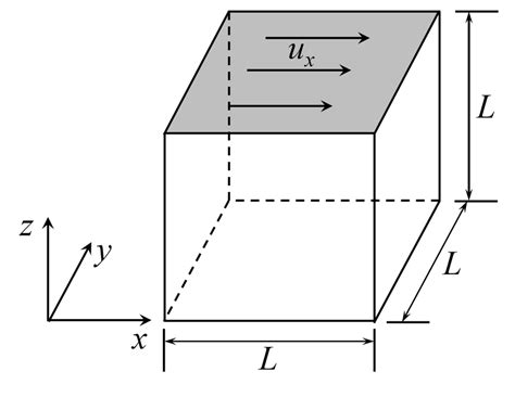 the geometry and boundary conditions of the three dimensional