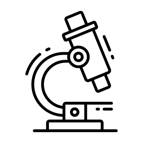Moderno Vector Diseño De Microscopio Laboratorio Pruebas Equipo