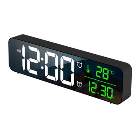 Led Digital Alarm Clocks For Bedrooms With Snooze Grandado