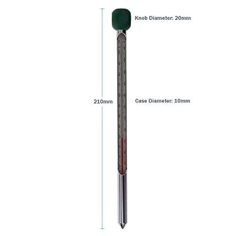 Garden Soil Thermometer 210 Mm Temperature Probe Monitor Temperature Of Soil Prior To Sowing And