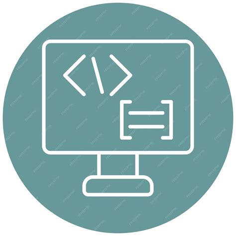 Premium Vector Vector Design Coding Language Icon Style