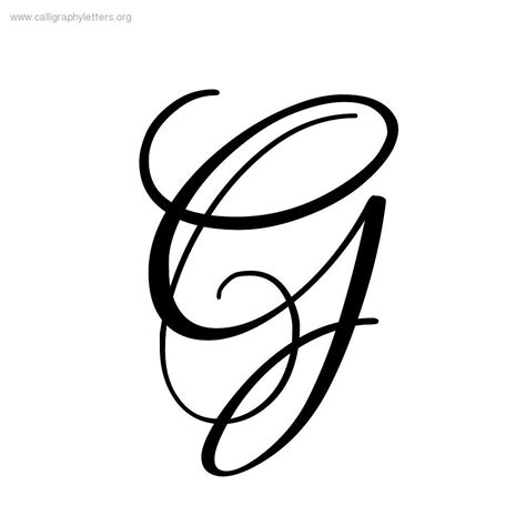 Cursive Alphabet G