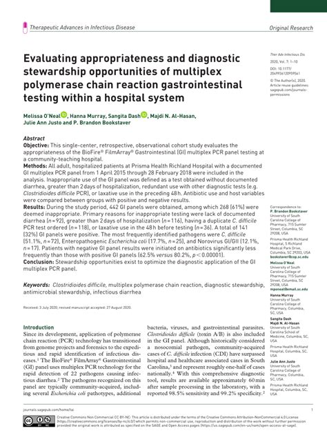Pdf Evaluating Appropriateness And Diagnostic Stewardship