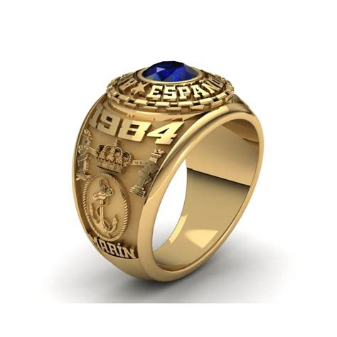 Solid Silver Spanish Army Class Ring Pepe Dry