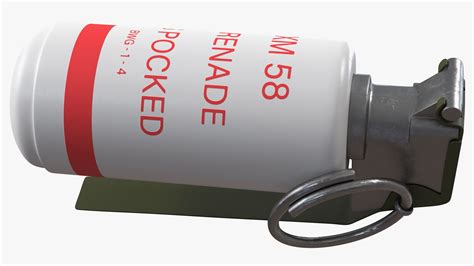 Xm58 Riot Control Cs Grenade 3d Model 29 Usdz 3ds Blend C4d Fbx Max Ma Lxo Obj